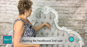 How to paint velvet fabric with chalk paint - Artzy Fartzy Creations